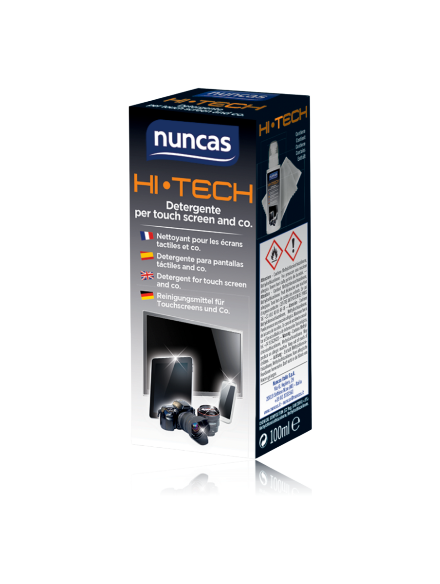Hi-Tech Detergente Touchscreen - 100ml | Nuncas
